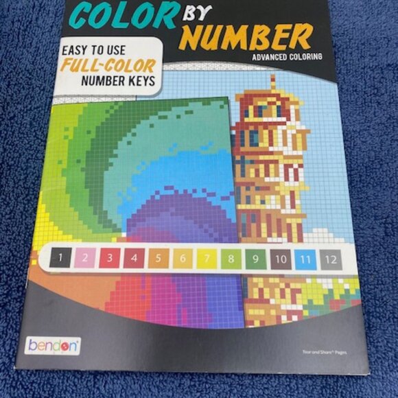Bendon | Other | Bendon Color By Number Advanced Coloring Coloring Book ...